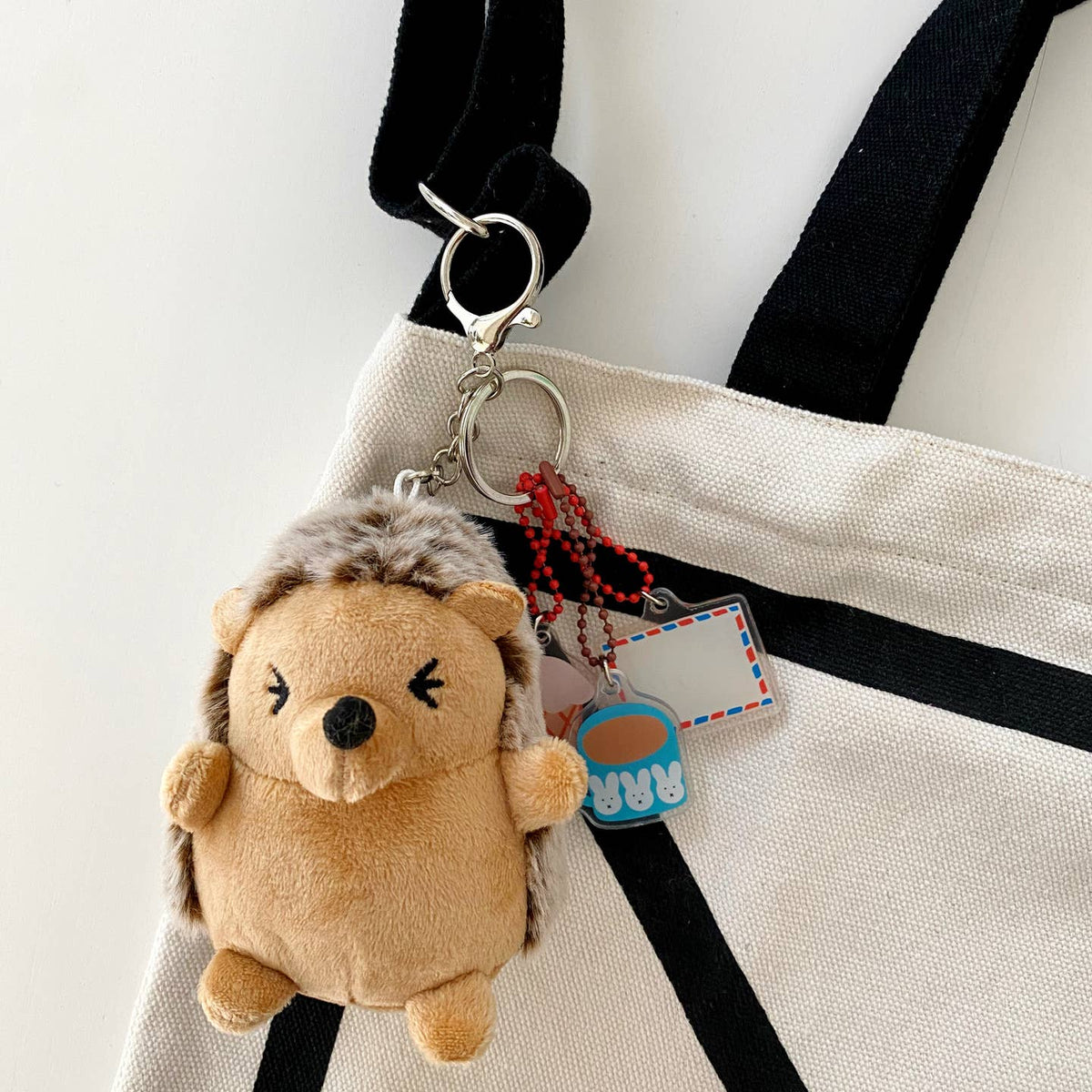 Mochi the Hedgehog Plushie Keychain – Calliope Paperie
