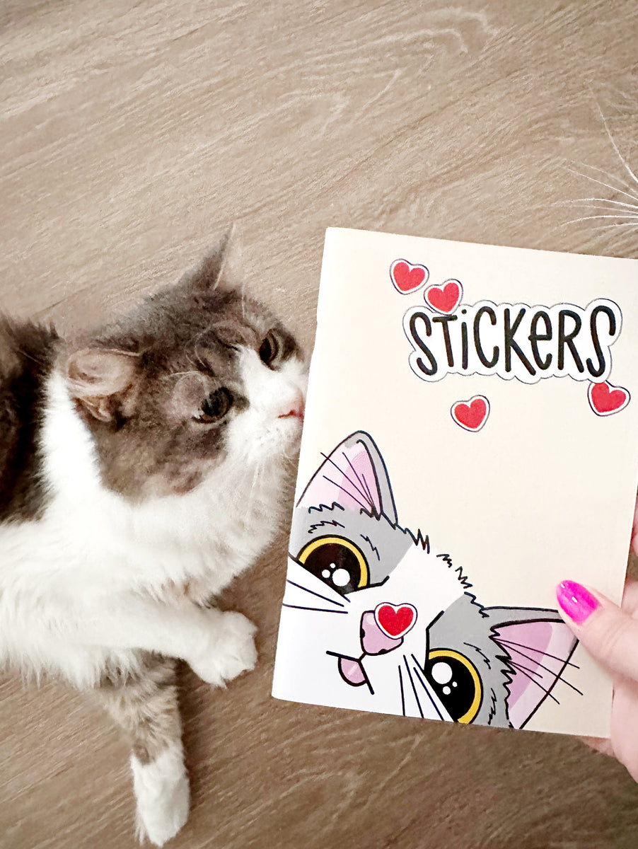 Chips the Cat Sticker Book – Calliope Paperie
