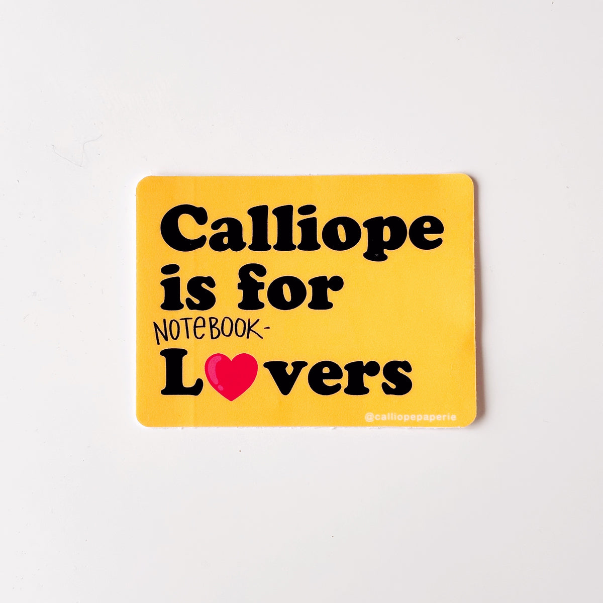Calliope is For Notebook Lovers Sticker – Calliope Paperie