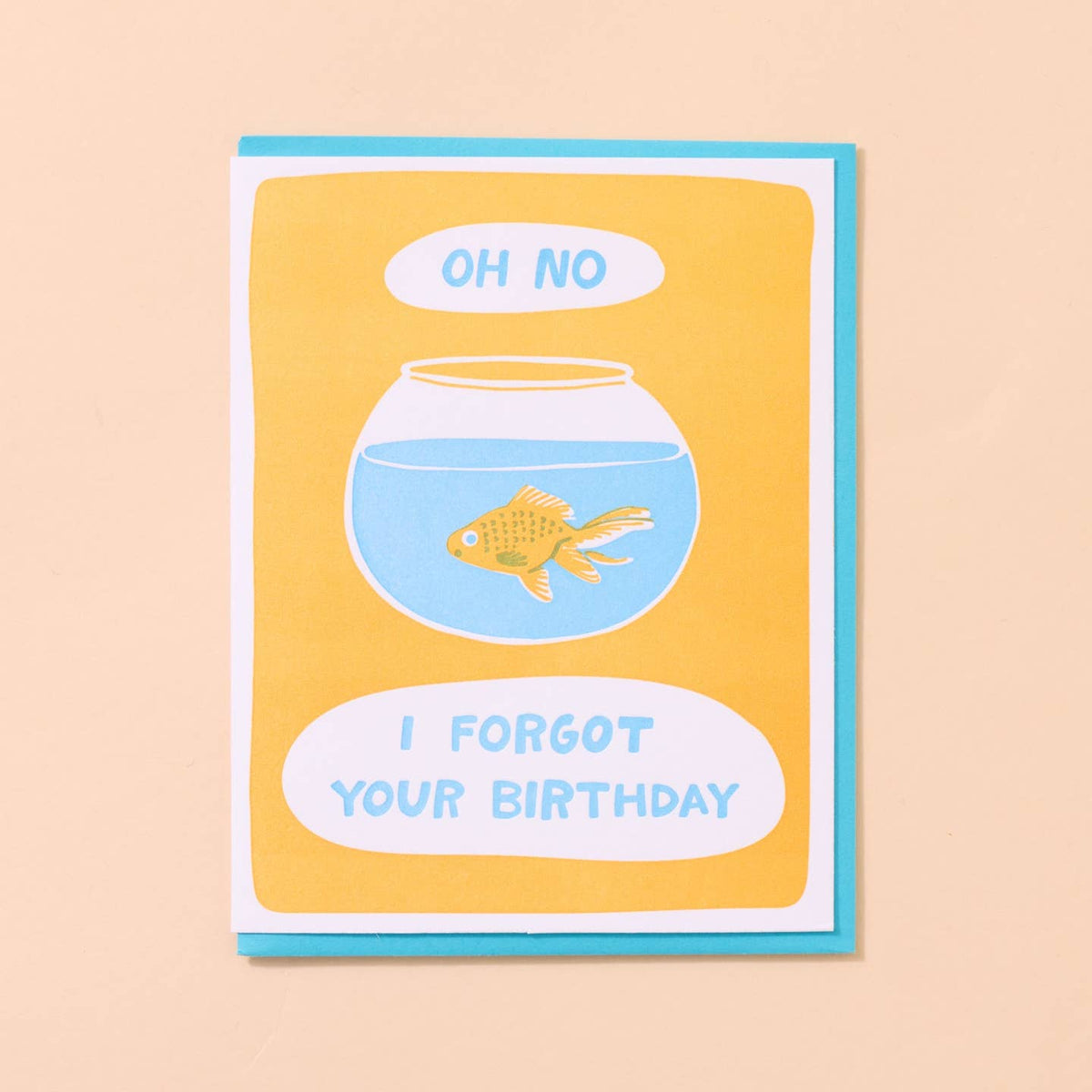Oh No Goldfish Belated Card – Calliope Paperie