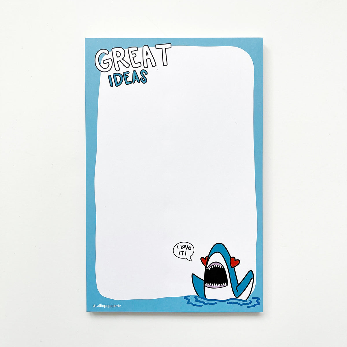 Great Ideas Shark Notepad – Calliope Paperie
